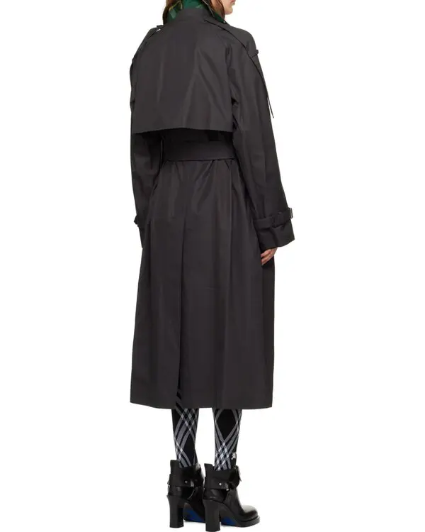 Burberry Double Breasted Belted Waist Trench Coat