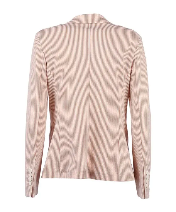 CIRCOLO 1901 Slim-fit Striped Blazer - Pink
