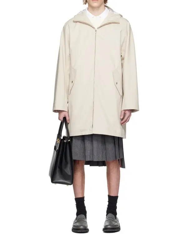 Thom Browne Hooded Cotton Parka