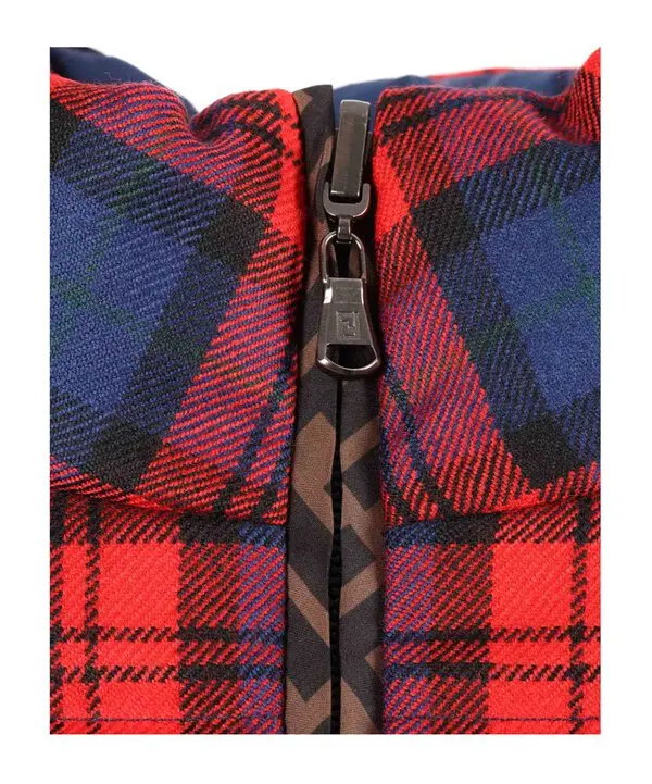 Fendi Reversible Plaid Puffer Jacket