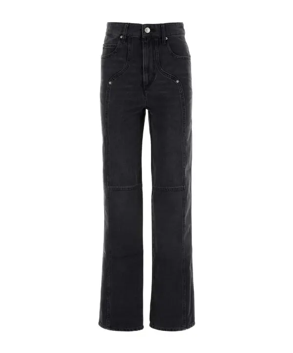 Isabel Marant Étoile Logo Patch Straight-leg Jeans