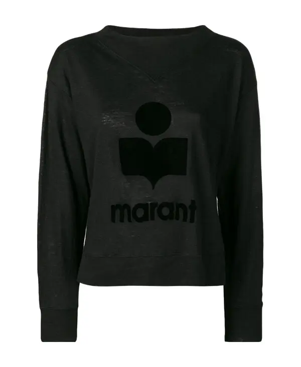 Isabel Marant Étoile Toile" Logo Printed Long-sleeved Sweatshirt
