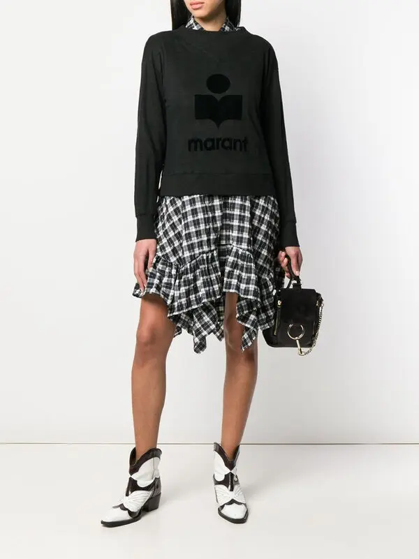 Isabel Marant Étoile Toile" Logo Printed Long-sleeved Sweatshirt