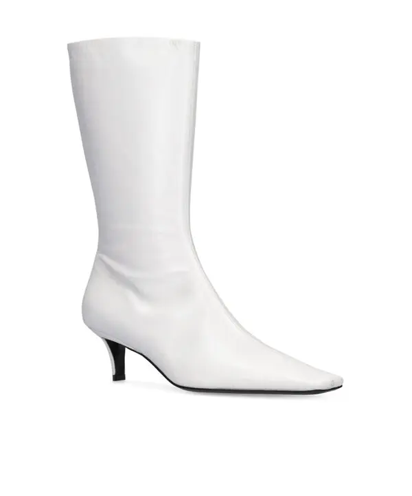 JIL SANDER Zippered Mid Calf Boots