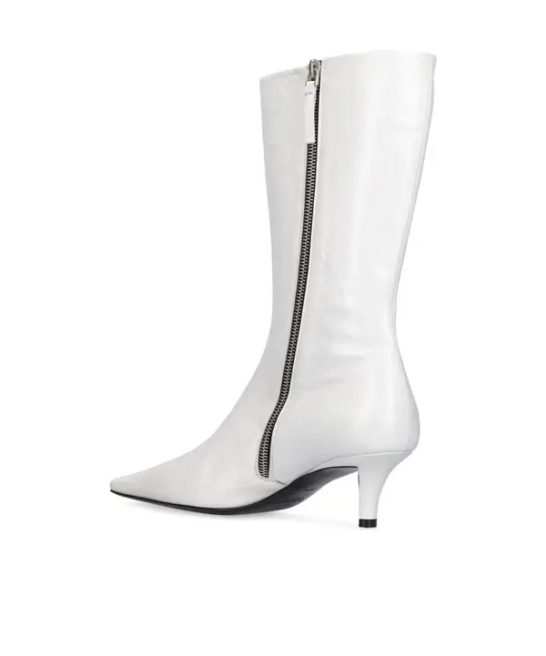 JIL SANDER Zippered Mid Calf Boots