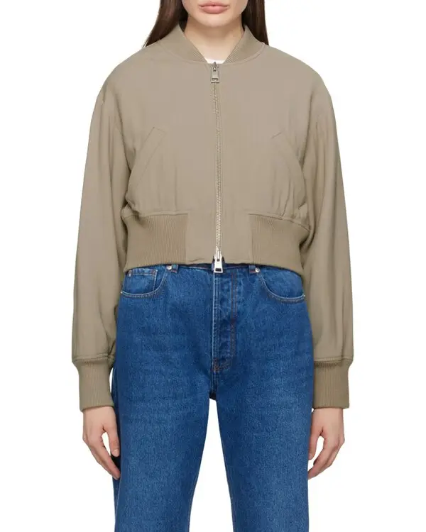 AMI Paris Zip-up Padded Bomber Jacket