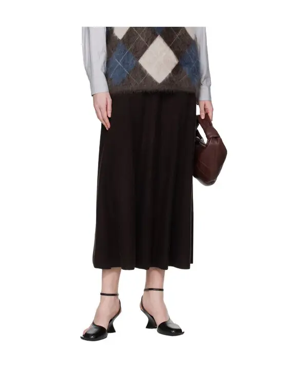 LISA YANG Torie Midi Skirt - Black