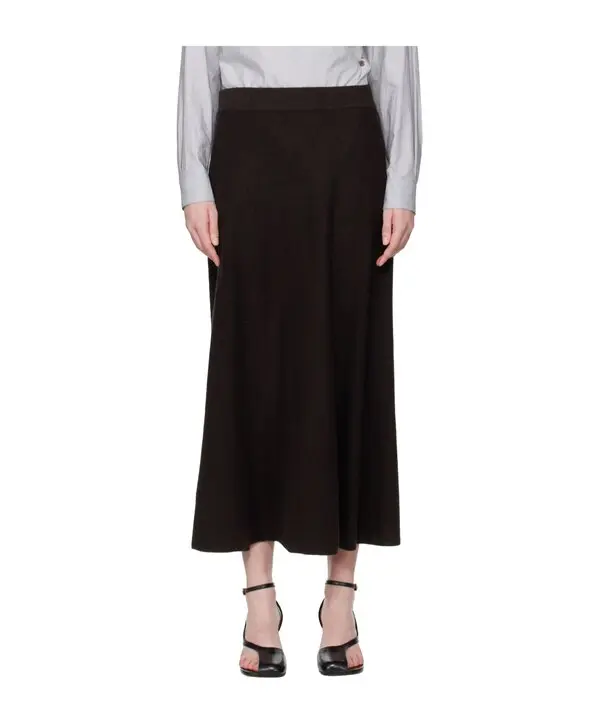 LISA YANG Torie Midi Skirt - Black