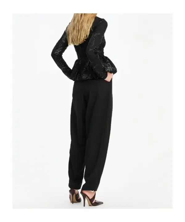 ROTATE BY BIRGER CHRISTENSEN Pleated Tailored Trousers