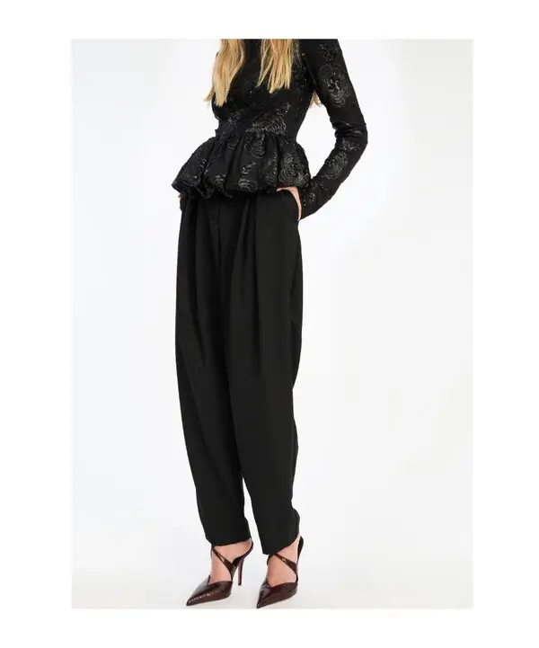 ROTATE BY BIRGER CHRISTENSEN Pleated Tailored Trousers