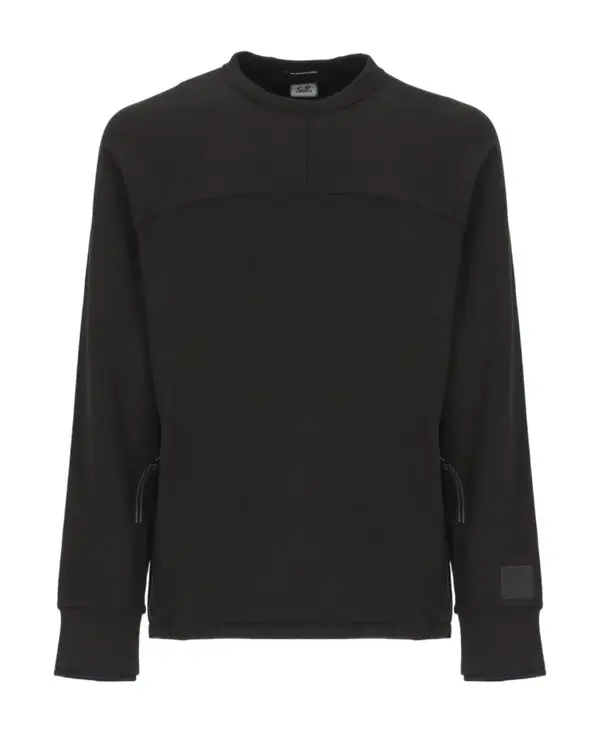 C.P. COMPANY Logo Patch Crewneck Sweatshirt