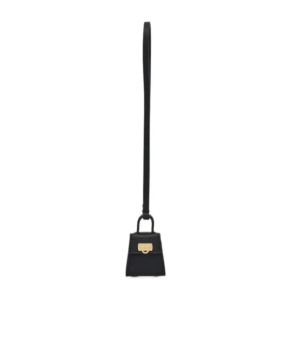 FERRAGAMO Gancini Logo Pendant Accessory - Black