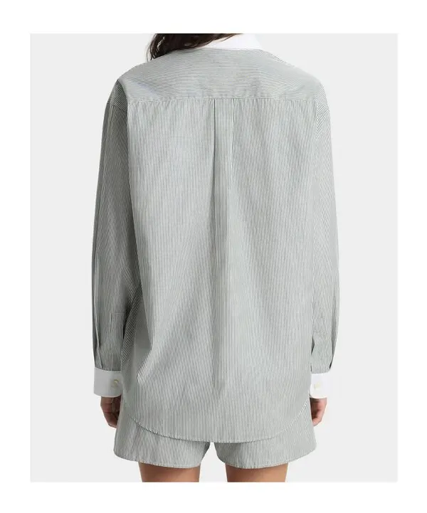 SPORTY  RICH Src Oversized Shirt