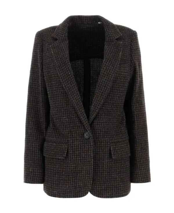 Isabel Marant Étoile Houndstooth Wool Blazer
