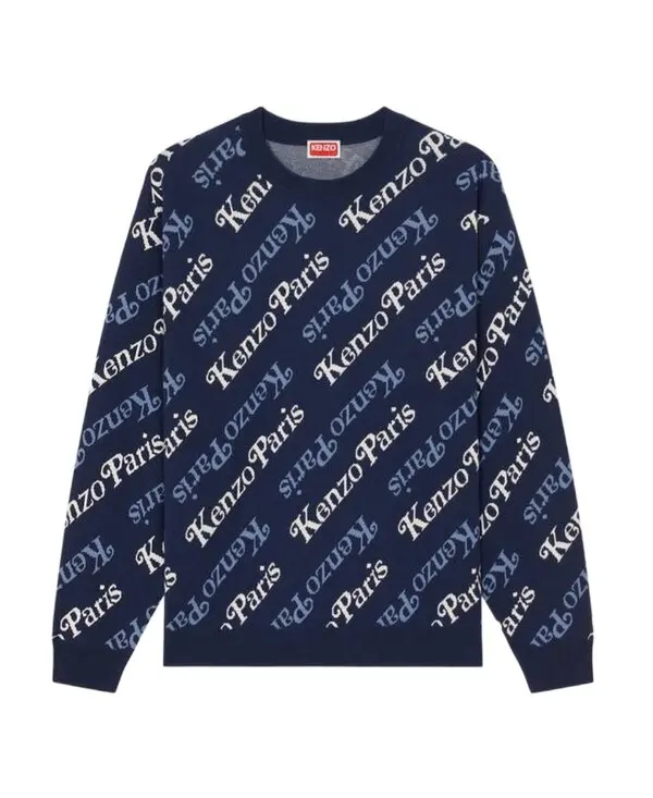 Kenzo All-over Monogram Printed Crew Neck Jumper