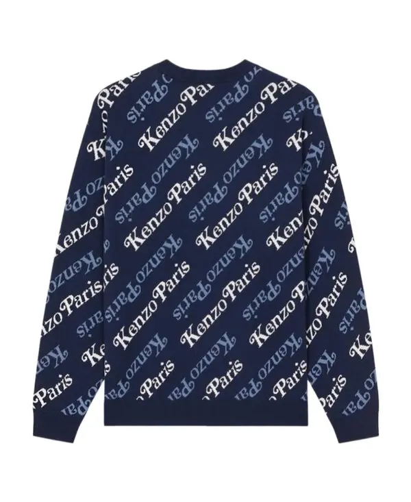 Kenzo All-over Monogram Printed Crew Neck Jumper