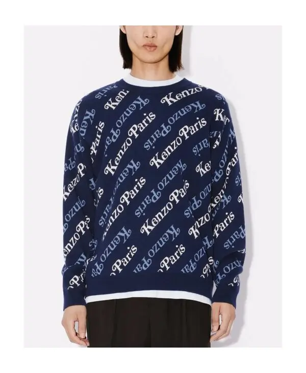 Kenzo All-over Monogram Printed Crew Neck Jumper