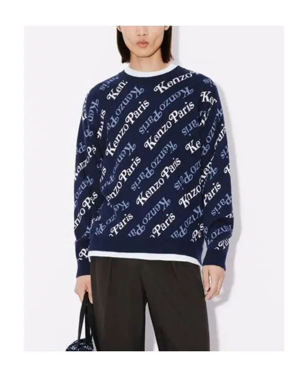 Kenzo All-over Monogram Printed Crew Neck Jumper