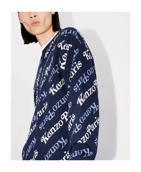 Kenzo All-over Monogram Printed Crew Neck Jumper