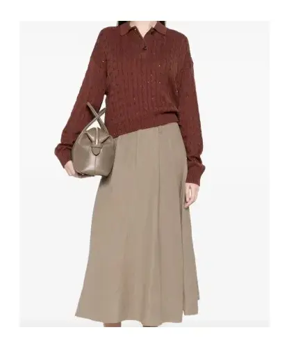 Brunello Cucinelli Cable Knit Polo Sweater