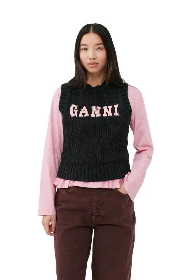 GANNI Cotton Rope Vest