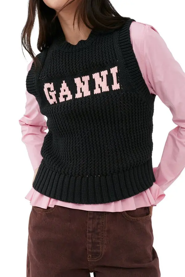 GANNI Cotton Rope Vest