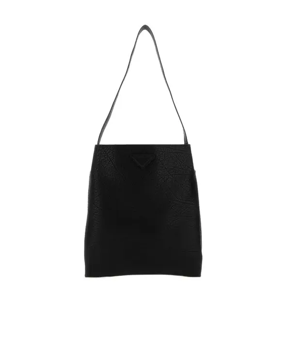 Prada Logo Shoulder Bag - Black