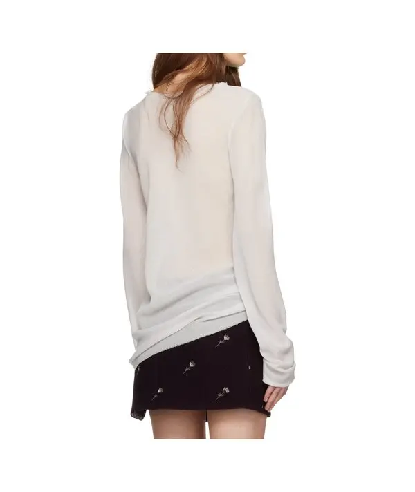 RIER Wool Chiffon Top