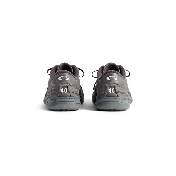 Balenciaga Distressed Calfskin Leather Sneakers