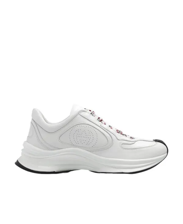 Gucci Perforated Logo Lace-up Sneakers