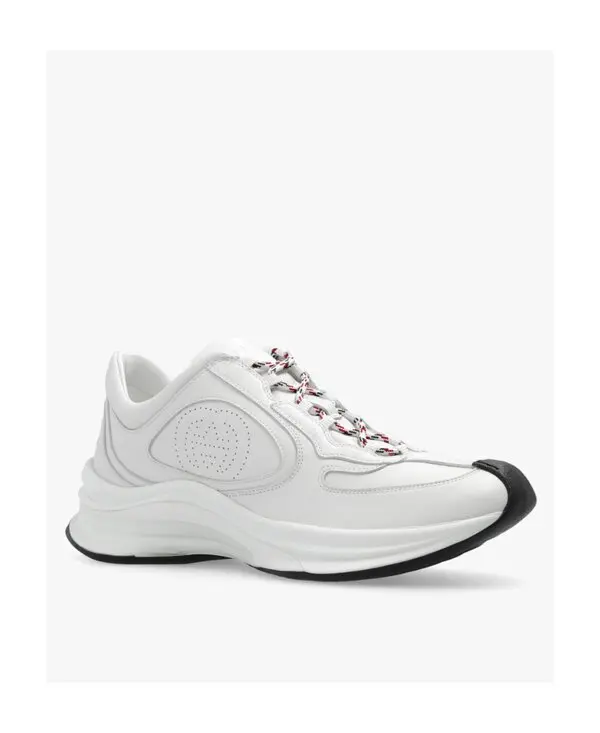 Gucci Perforated Logo Lace-up Sneakers