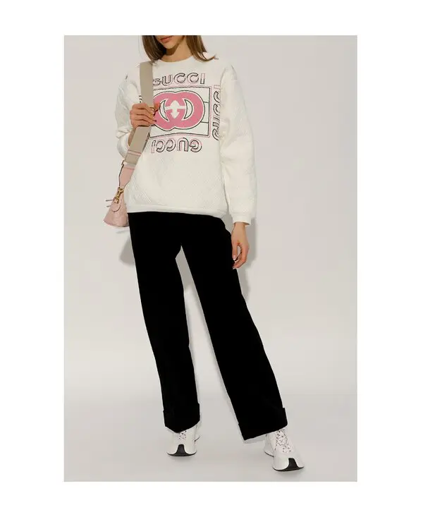 Gucci Perforated Logo Lace-up Sneakers