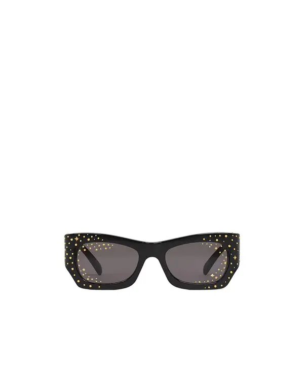 Celine Embellished Full-rim Sunglasses - Gray