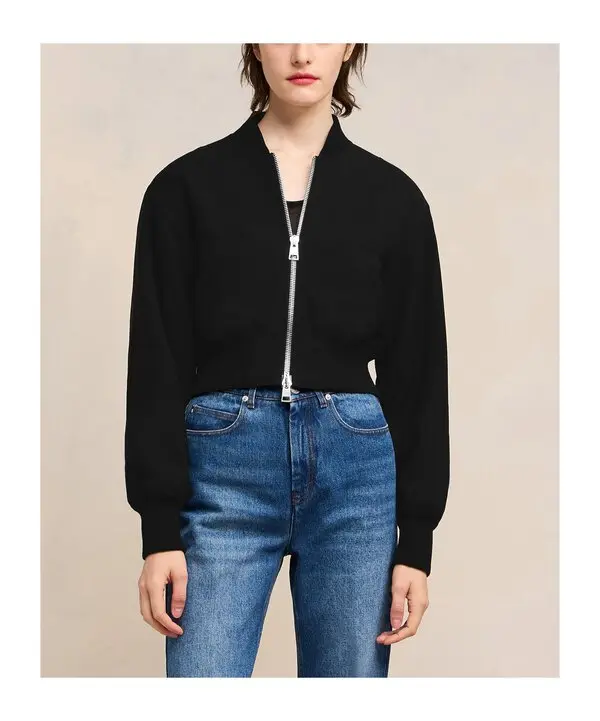 Ami Zip-up Padded Bomber Jacket
