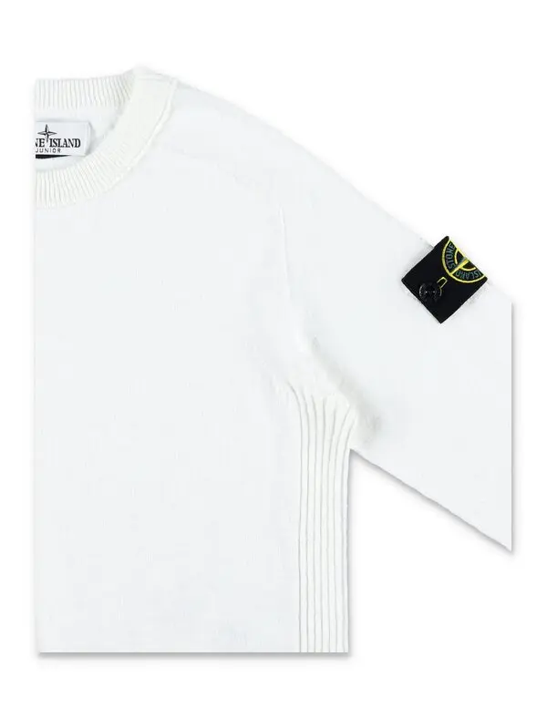 Stone Island Ribbed Detailed Crew Neck Jumper