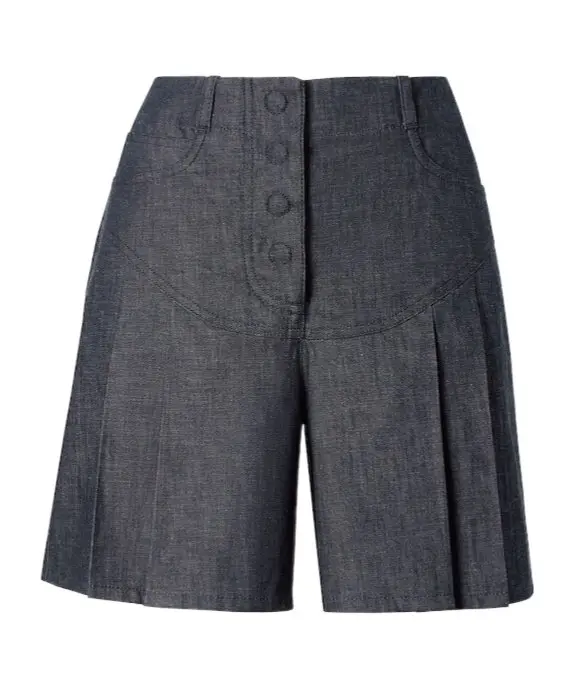 Fendi Light Chambray Shorts - Blue