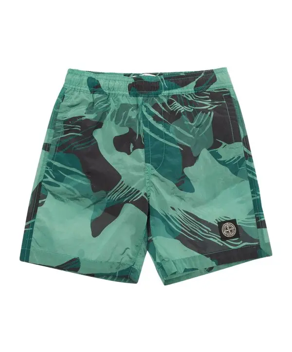 Stone Island Compass Motif Swim Shorts