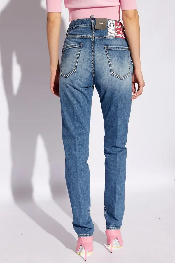 Dsquared2 642 Straight-leg Stonewashed Jeans