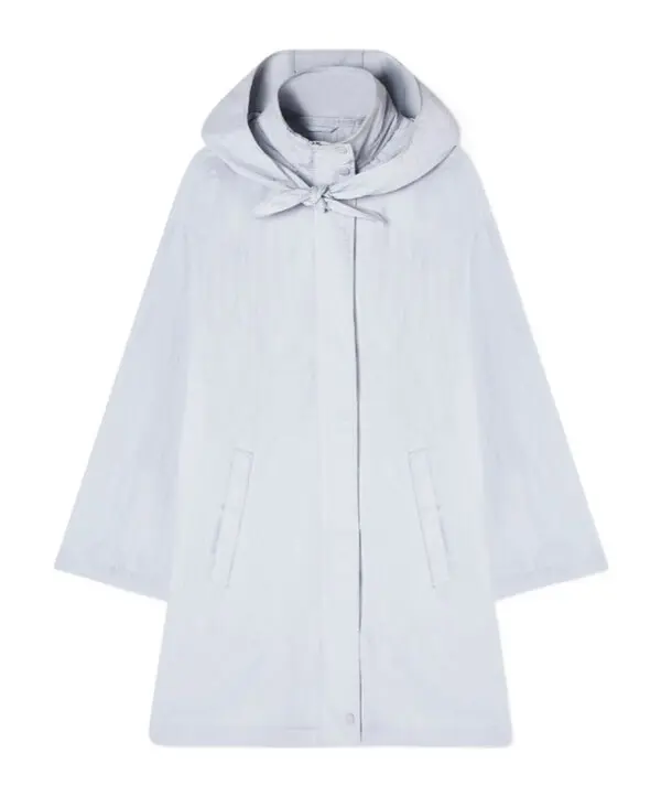 Emporio Armani Oversized Waterproof Jacket With Logo Print - No