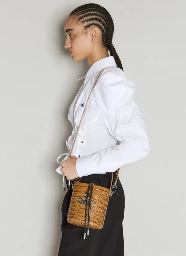 VIVIENNE WESTWOOD Daisy Embossed Bucket Bag