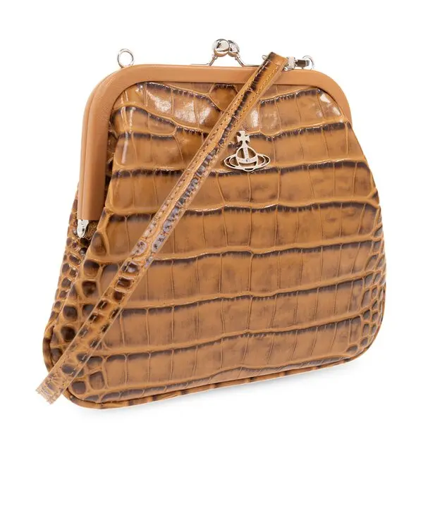 VIVIENNE WESTWOOD Clutch Bag With Logo Embellishment