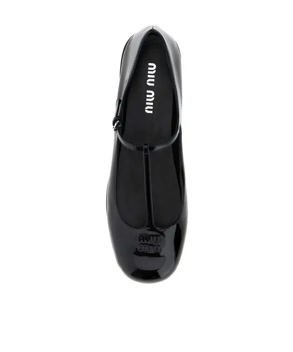 Miu Miu Logo-lettering Ballerinas