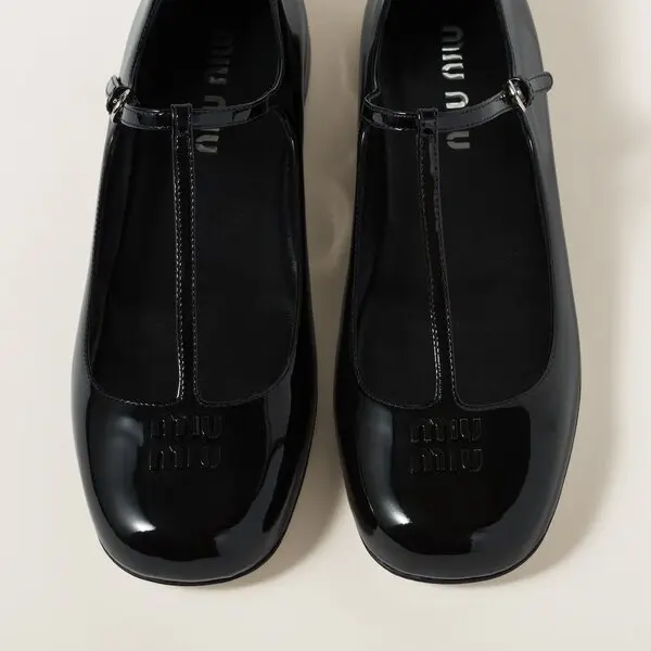 Miu Miu Logo-lettering Ballerinas