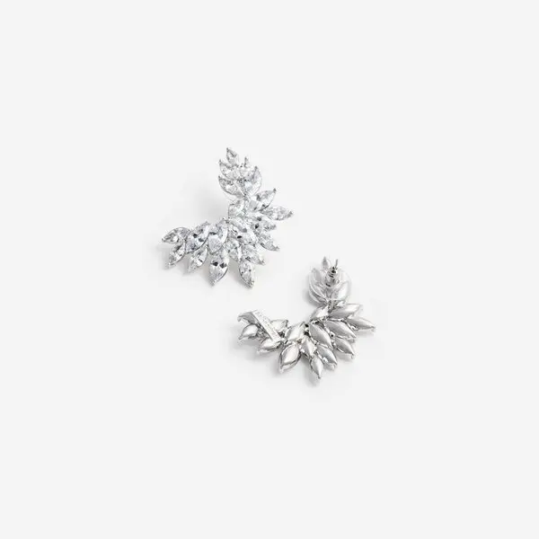 SELF-PORTRAIT Crystal Cuff Earrings