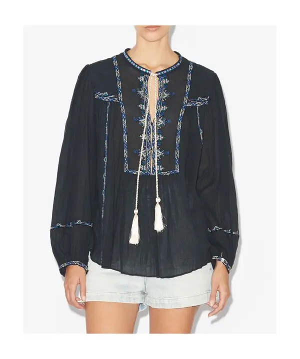 Isabel Marant Étoile Silekia Tassel-detailed Blouse