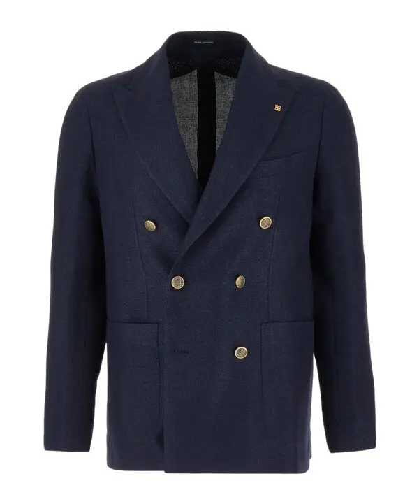 Tagliatore Double-breasted Long Sleeved Blazer - Black