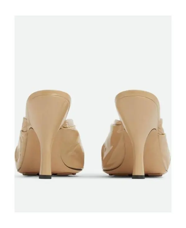 Bottega Veneta Lacquered Leather High-heeled Mules