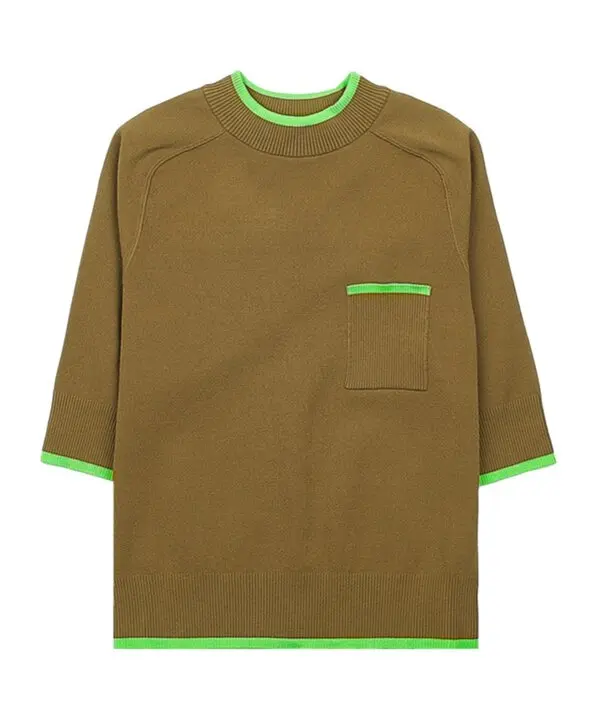 Max Mara Round Neck Sweater With Ribbed Details