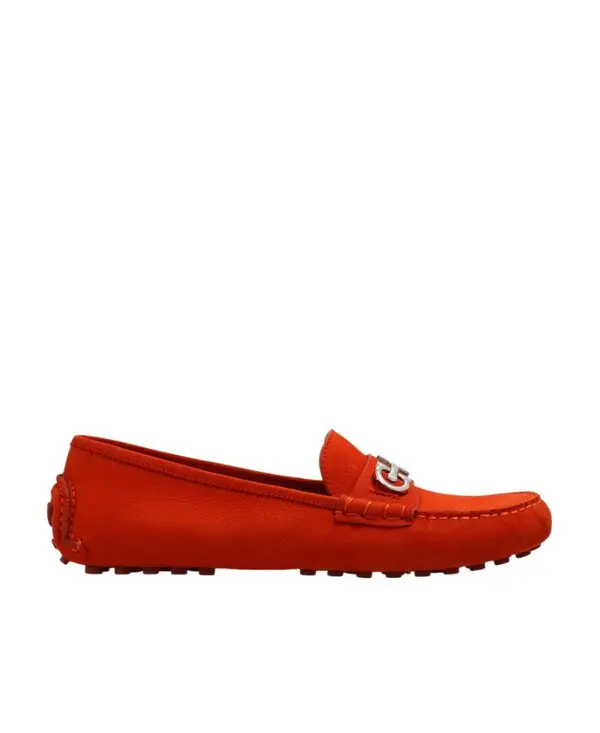 FERRAGAMO Gancini Plaque Slip-on Loafers