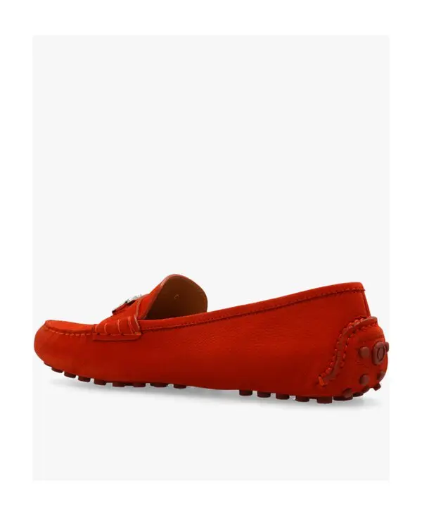 FERRAGAMO Gancini Plaque Slip-on Loafers